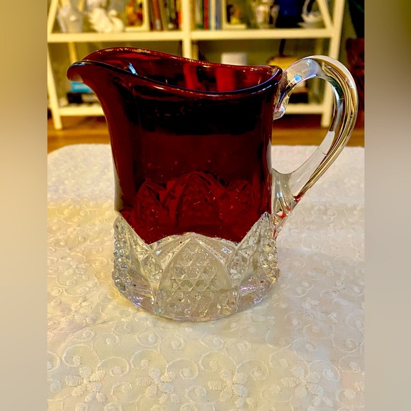 Ruby Rd. | Dining | 90 Vintage Ruby Red Pitchercreamer | Poshmark